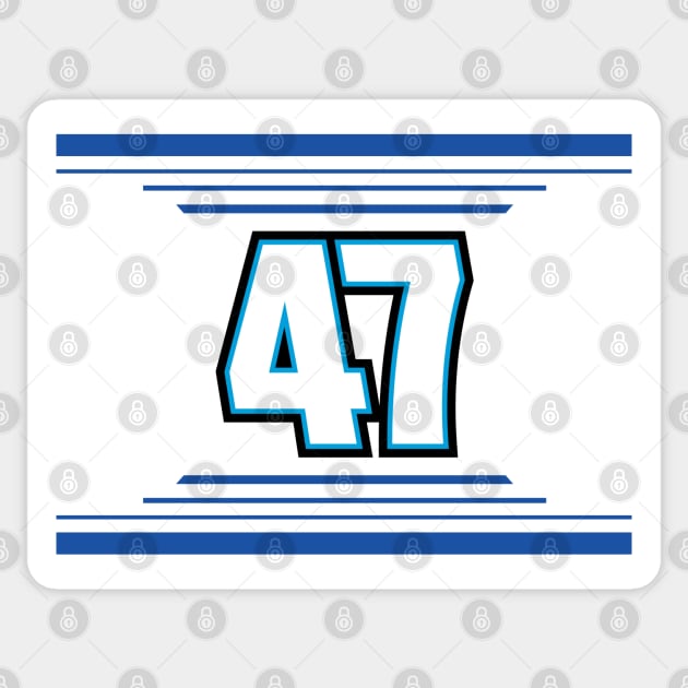 Ricky Stenhouse Jr #47 2024 NASCAR Design - Ricky Stenhouse Jr - Sticker | TeePublic
